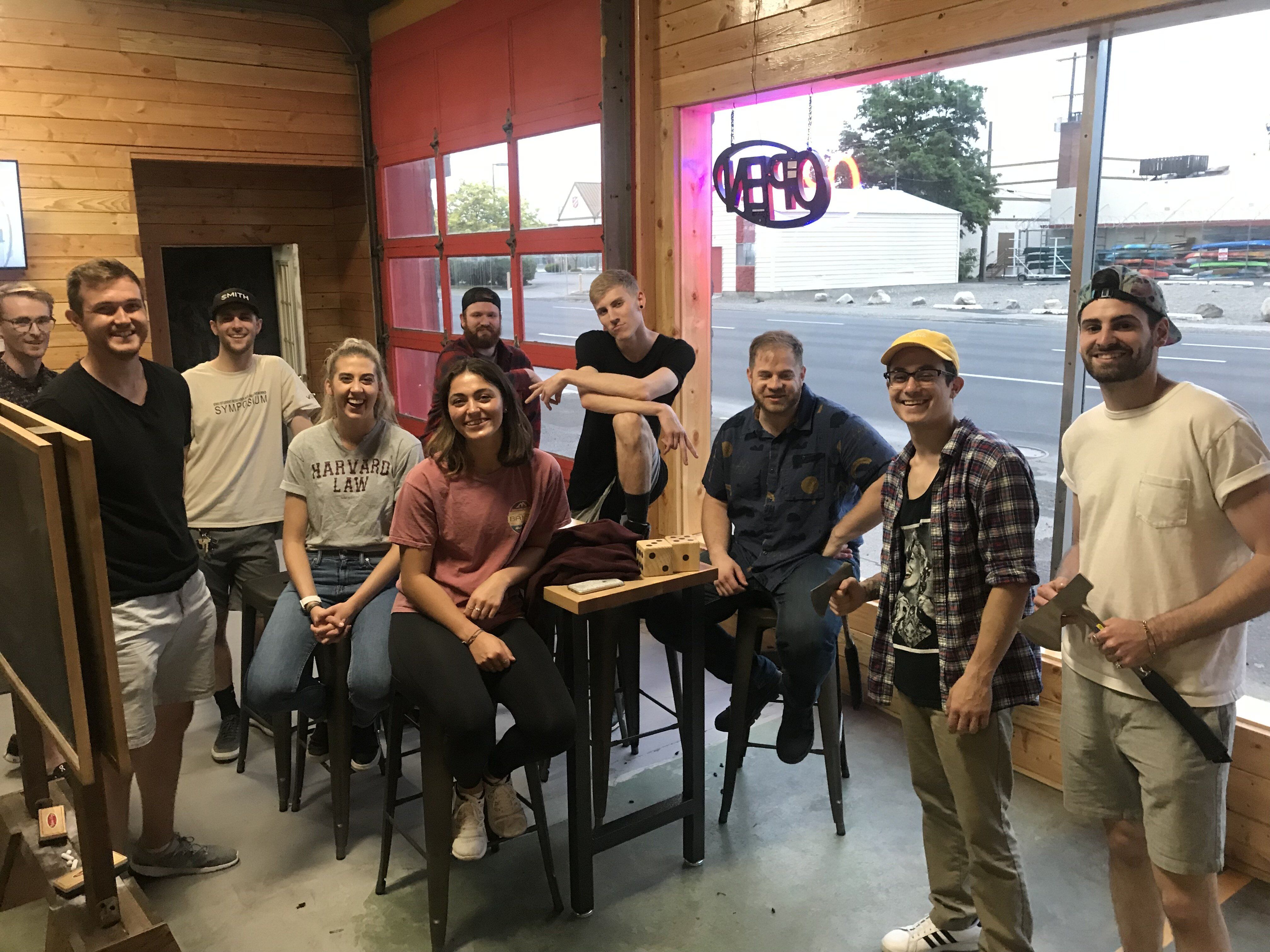 Axe Throwing Corporate Events in Spokane, WA | Heber Hatchets